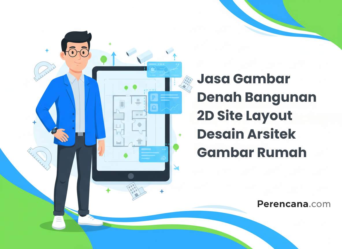 Jasa Gambar Denah Bangunan 2D Site Layout Desain Arsitek Gambar Rumah ...